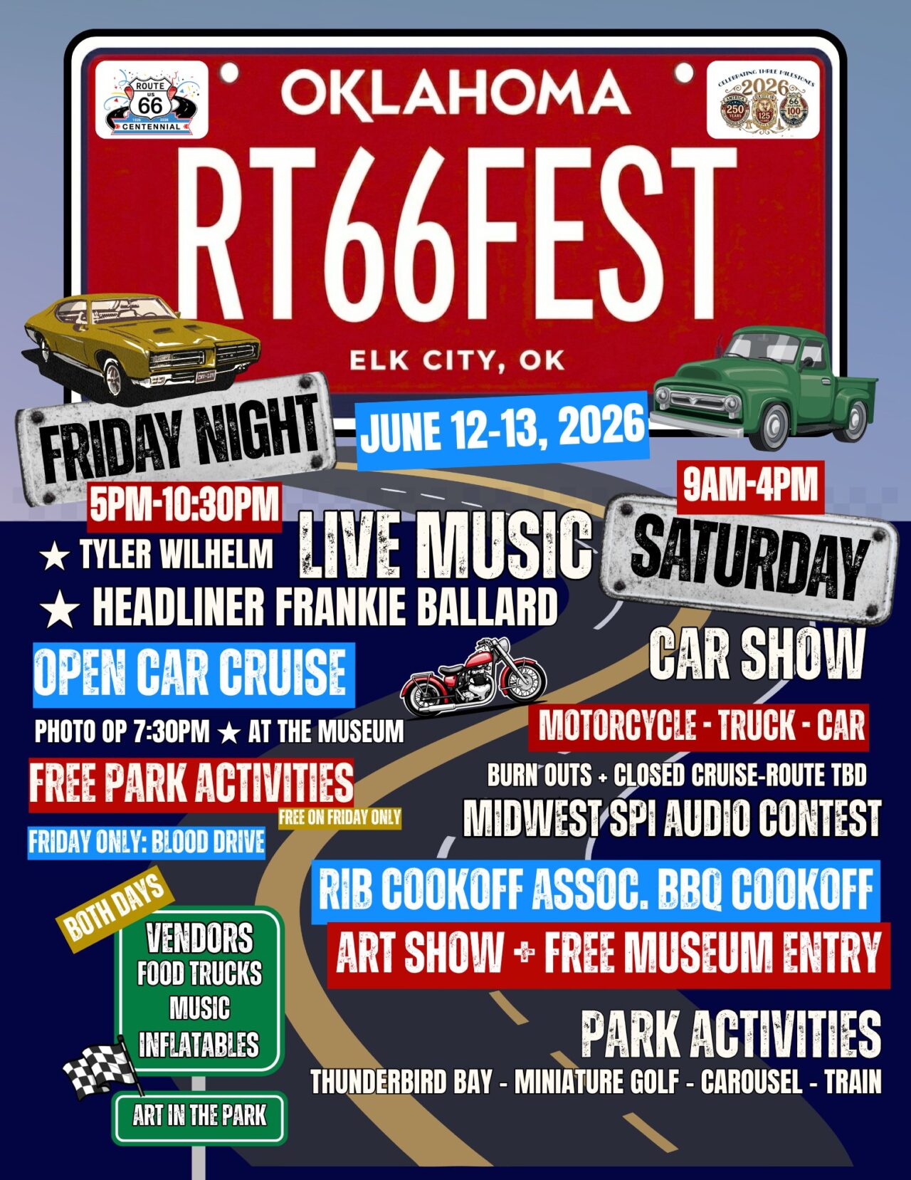 RT66FEST - June 12-13, 2026 - Visit Elk City Oklahoma